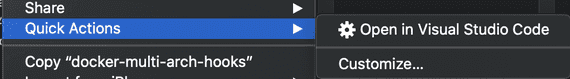 Add "Open with Visual Studio Code" in Finder Quick actions in MacOS ...